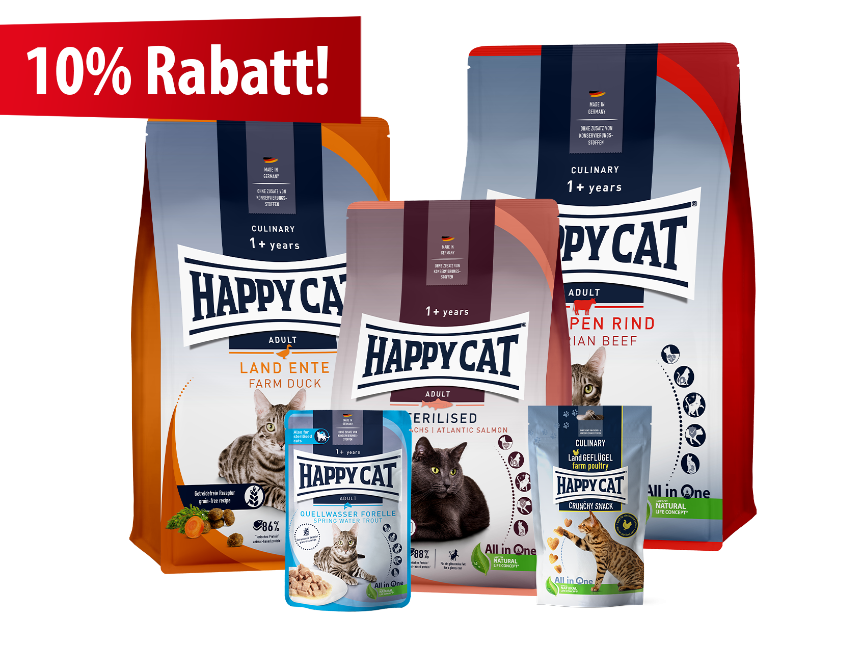 Happy Cat Katzenfutter – Made in Germany