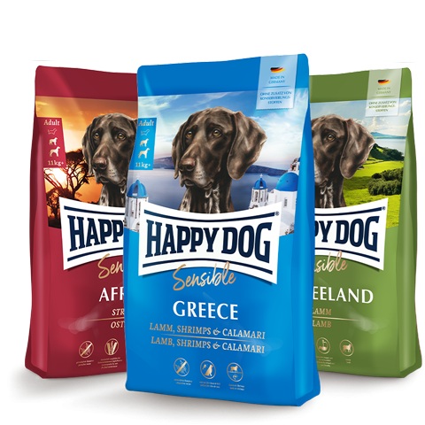 Happy Dog premium dog food – made with love in Germany