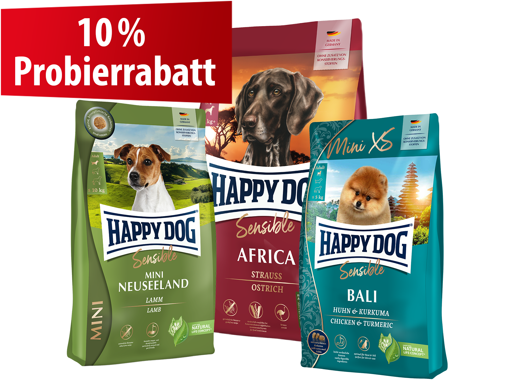 Happy Dog Hundefutter – Made in Germany