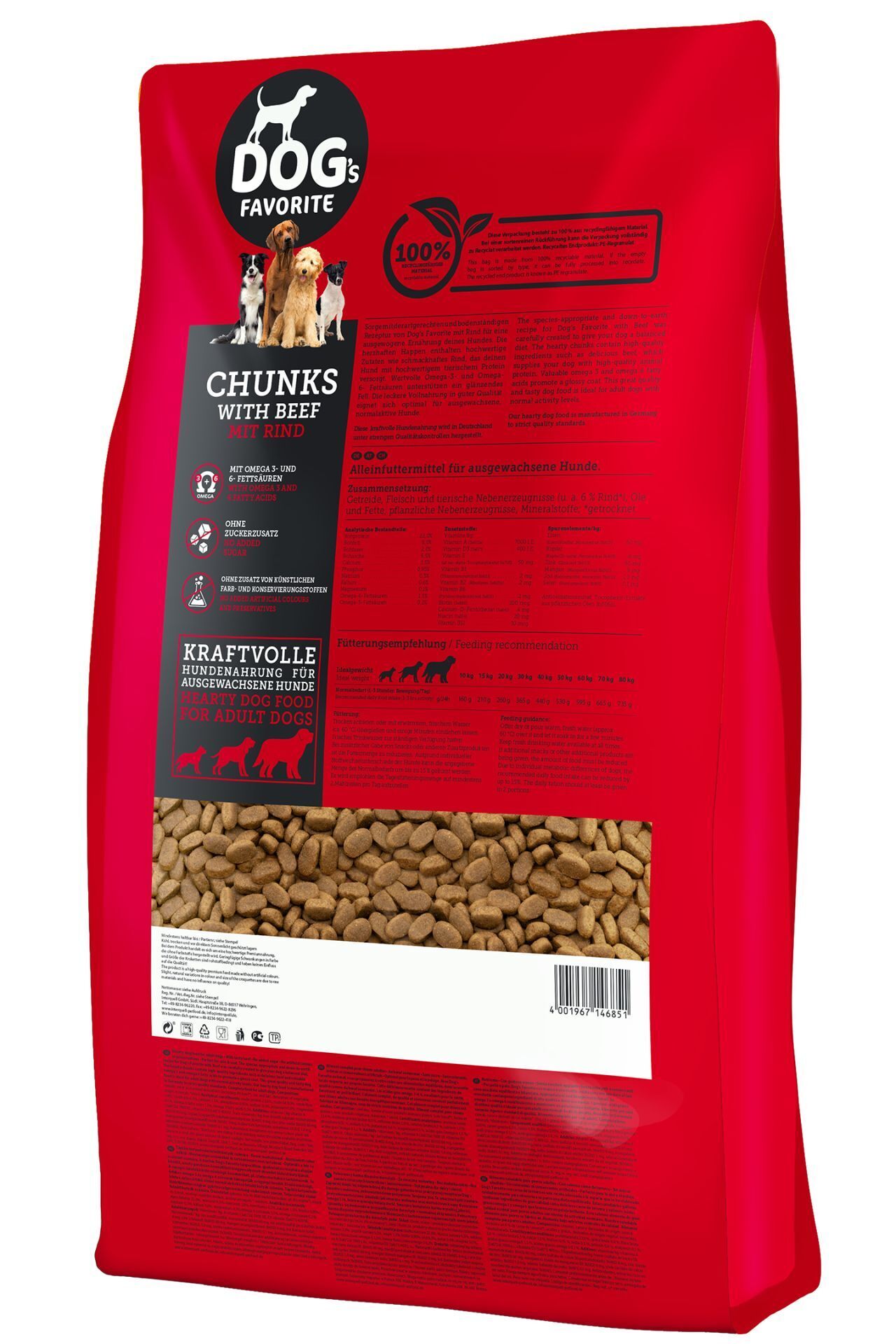 Chunks mit Rind | 15 kg | 60947